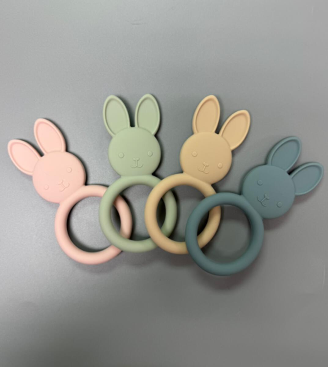 All Silicone Bunny Teething Ring – Sprouts Children's Boutique